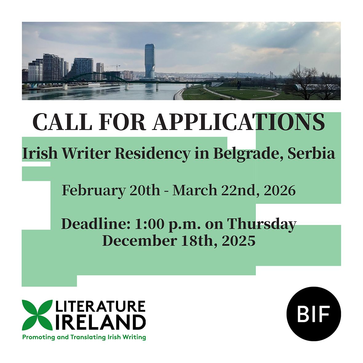 Literature Ireland | Call for Applications: Irish Writer in Residence ...